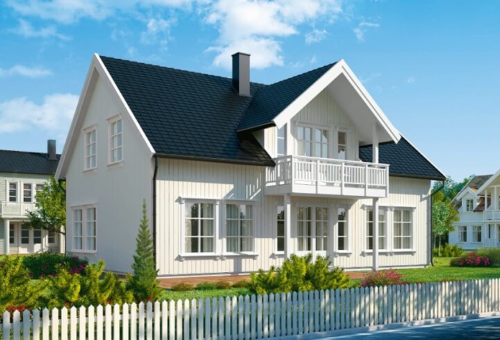 Prefab Huis 202 - residence boasts a fully wooden façade